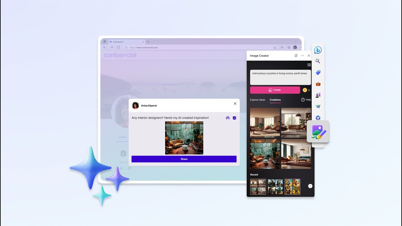 Cách sử dụng Image Creator trong Microsoft Edge