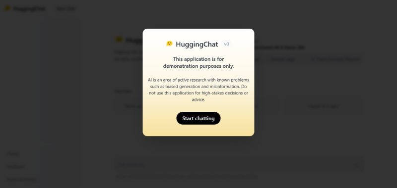 Hugging Chat: Dịch vụ chatbot AI giống ChatGPT, sử dụng không cần tài khoản