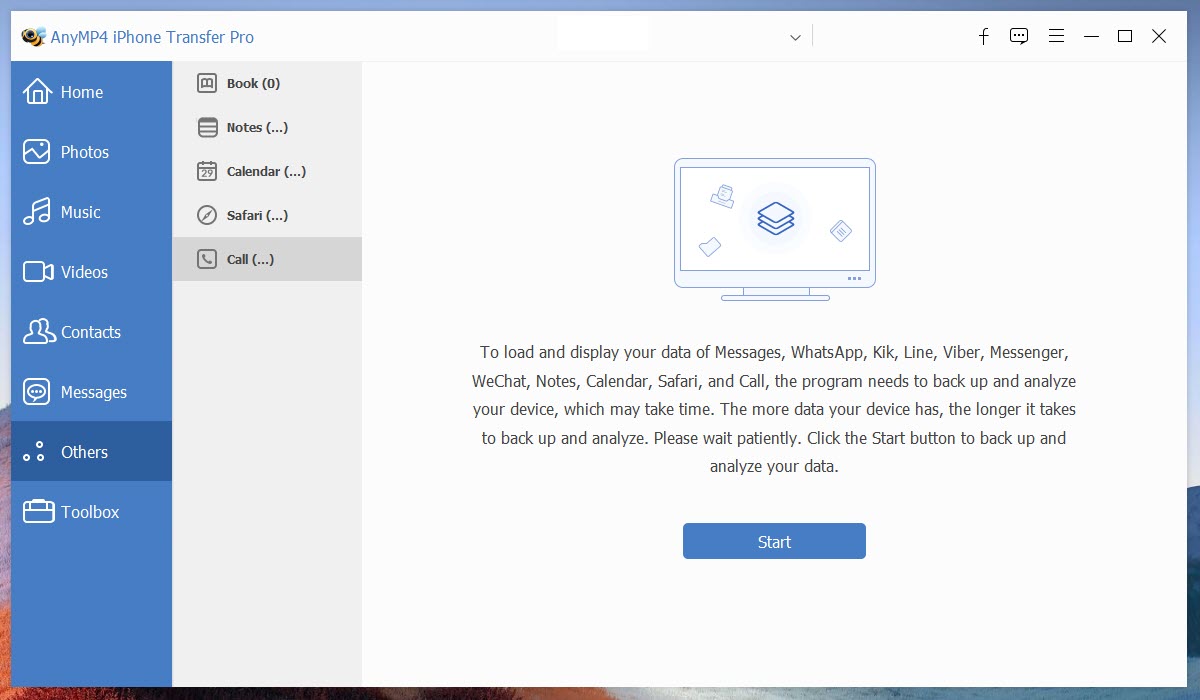 AnyMP4 iPhone Transfer Pro: Chép file trên iPhone vào máy tính Windows