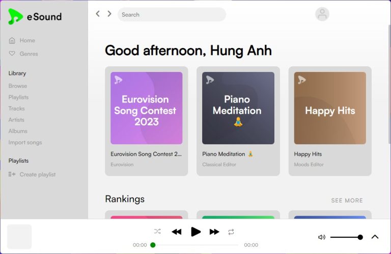eSound Music: Khám phá ứng dụng phát nhạc tuyệt vời cho Windows