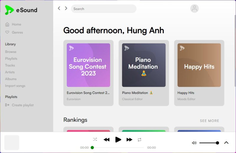 eSound Music: Khám phá ứng dụng phát nhạc tuyệt vời cho Windows