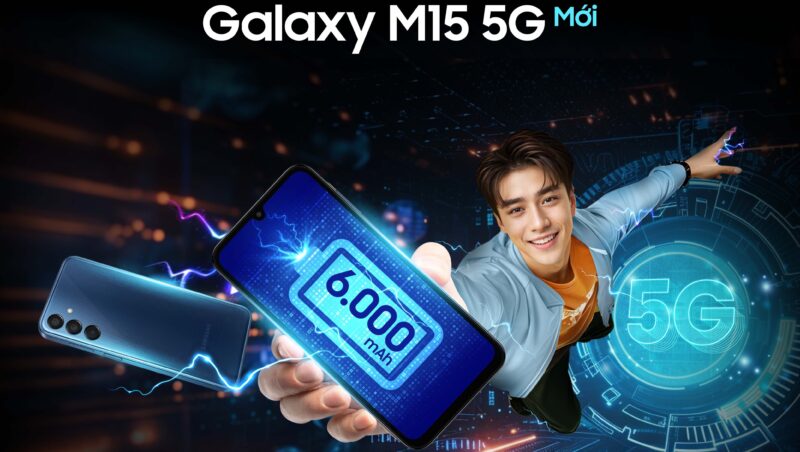 Samsung Galaxy M15 5G ra mắt, pin 6000mAh, giá từ 4,69 triệu đồng